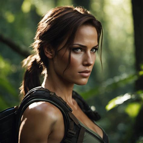 Realistic Lara Croft In Forest By Jossoc22 On Deviantart