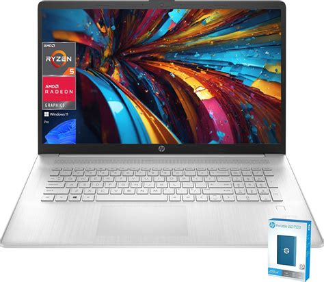 Hp 2024 New 17 Inch Laptop Amd Ryzen 5 5500u 6 Cores