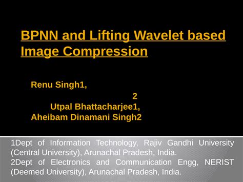 (PDF) BPNN and Lifting Wavelet based Image Compression
