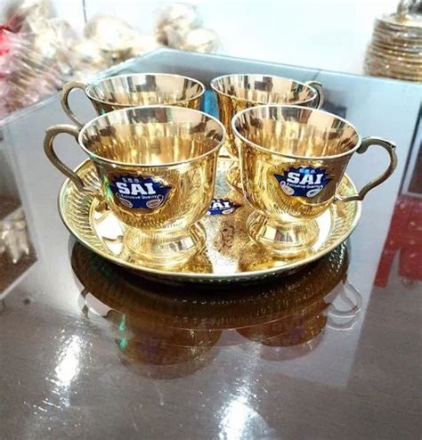 Brass Tea Cup Set 12 Inches At Best Price In Moradabad Id 26092074762