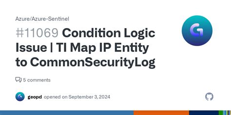 Condition Logic Issue Ti Map Ip Entity To Commonsecuritylog · Issue 11069 · Azureazure