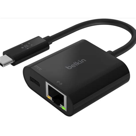 Belkin Inc001btbk Adapter Usb C To Gigabit Ethernet 60w Pd Blk Chs Hungary Kft