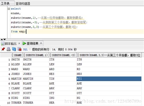 Oracle的substr函数简单用法oracle 查字符串倒数 Csdn博客