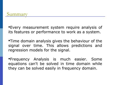 Ppt On Time Domain And Frequency Domain Analysis Ppt