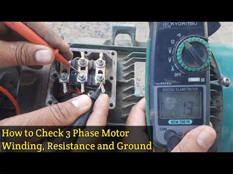 How To Check Phase Motor With Multimeter How To Check Winding Of Motor How Check Phase