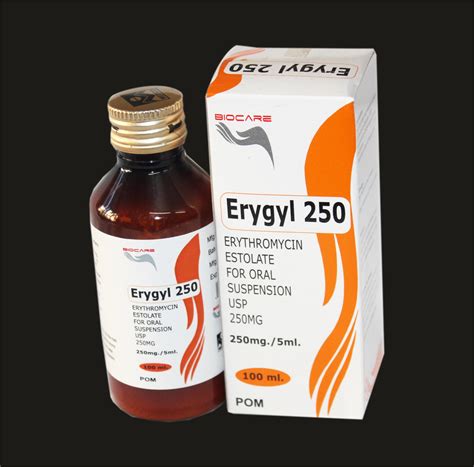 Erythromycin Oral Suspension Erythromycin Estolate Syrup Manufacturer