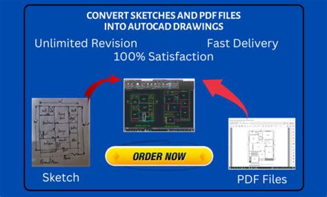 Convert Pdf Hand Drawn Sketches And Images To Autocad By O Owasi Fiverr