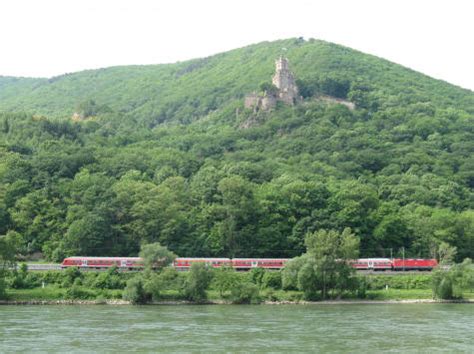 Train Service In The Rhine River Valley Of Germany