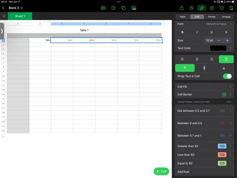 conditional highlighting issue apple community