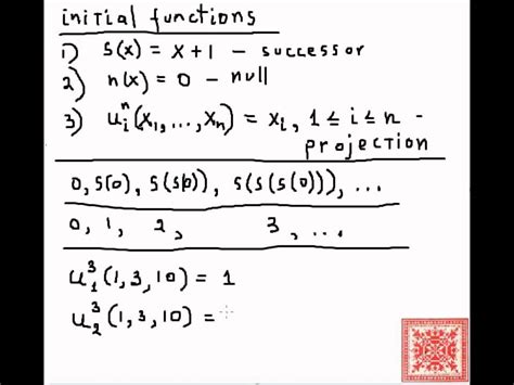 theory of computation primitive recrusively closed classes of