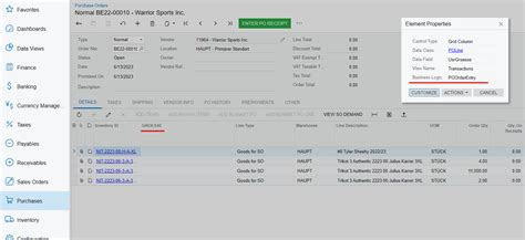 Inventory Attributes To The Purchase Order Details Line Items Community