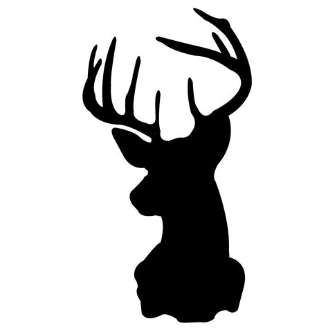 Deer Antler Silhouette Clipart Best