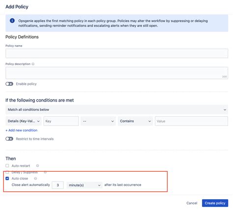 Ops Genie Compare Fields On Policy Conditions