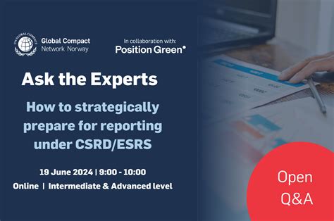 Ask The Experts How To Strategically Prepare For Csrd Esrs Reporting