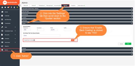 Back Costing Feature