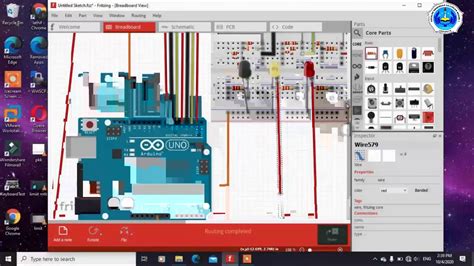 Cara Membuat Rangkaian Lampu Jalan Dengan Software Fritzing Proteus 8 Dan Arduino Youtube
