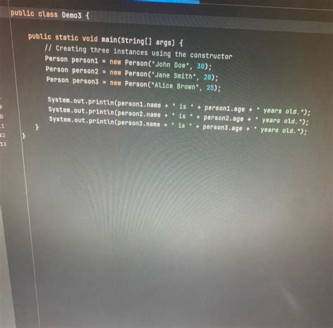solved in the person class create a constructor that