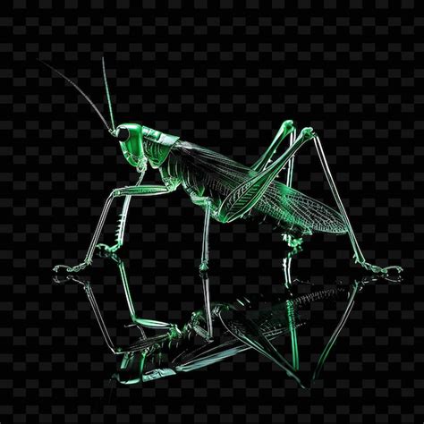 A Green Bug With A Green Background And A Black Background With A Green Laser Premium Ai