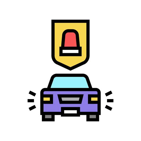 Alarm Car Protect Device Color Icon Vector Illustration 10324009 Vector