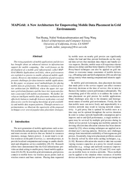 pdf mapgrid a new architecture for empowering mobile data placement