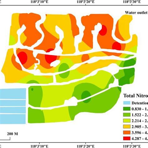 Spatial Distribution Pattern Of Sediment Tp Concentration Download