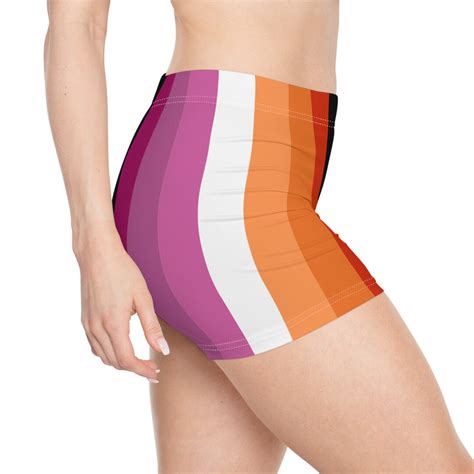 Lesbian Pride Flag Short Shorts Etsy