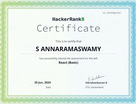 Annaramaswamy S On Linkedin I Have Unlocked React Basic Certificate
