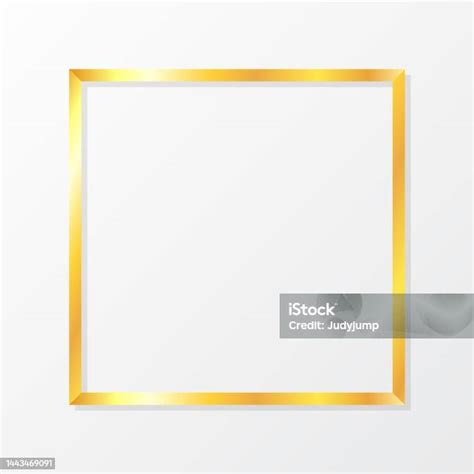 골드 프레임 벡터입니다 투명한 배경에 격리된 금색 빛나는 빈티지 프레임 황금 럭셔리 현실적인 직사각형 테두리입니다 벡터 그림이 새겨진 잉크 아트입니다 프레임에 대한 스톡