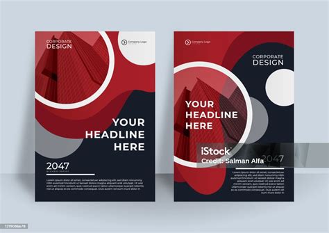 A4의 도시 배경 비즈니스 북 커버 디자인 템플릿이있는 빨간색 색 구성표 브로셔 연례 보고서 잡지 포스터 기업 프리젠 테이션 포트폴리오 전단지 배너 웹 사이트에 쉽게 적응할