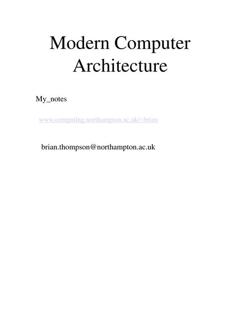 Ppt Modern Computer Architecture Powerpoint Presentation Free Download Id3813141