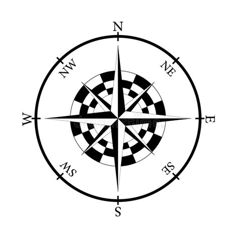 Element Of The Compass Stock Vector Illustration Of Direction 98514211
