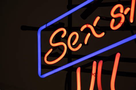 Vintage Retro English Sex Shop Neon Illuminated Display Sign 20thc For