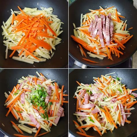 베이컨감자채볶음