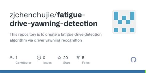 Github Zjchenchujie Fatigue Drive Yawning Detection This Repository Is To Create A Fatigue