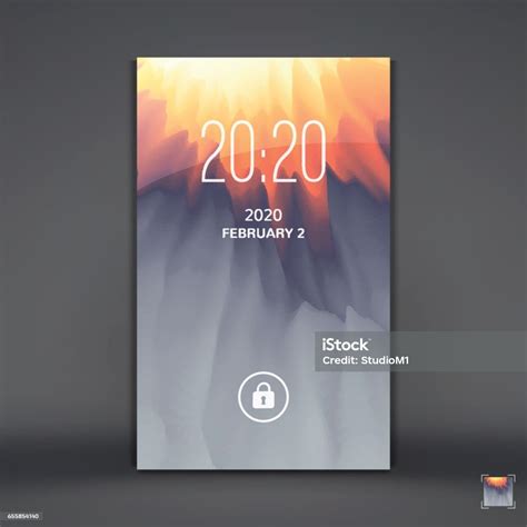 모바일 애플 리 케이 션을 위한 현대 잠금 화면 모바일 배경 화면 3차원 형태에 대한 스톡 벡터 아트 및 기타 이미지 3차원 형태 광고 기업 재무와 산업 Istock