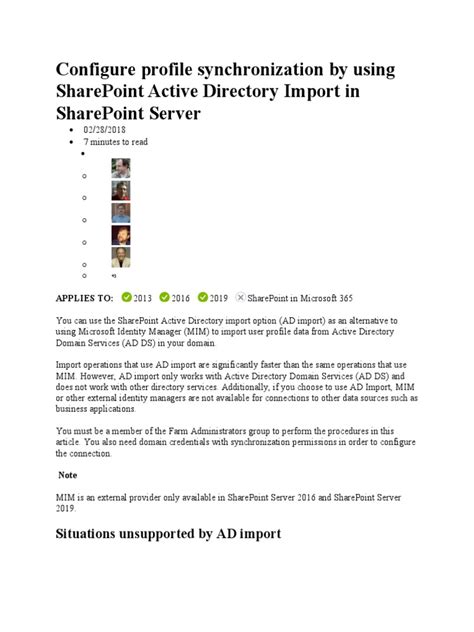 Configure Profile Synchronization By Using Sharepoint Active Directory