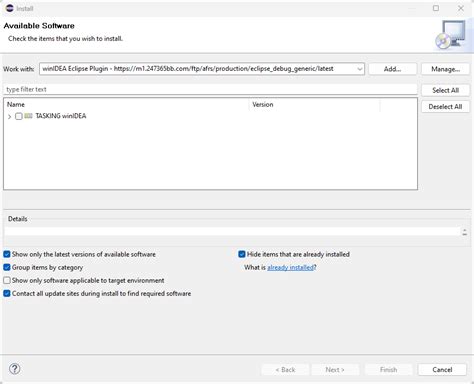 getting started installation guide install winidea eclipse plugin