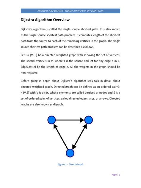 Dijkstra Algorithm Pdf Routing Computer Network