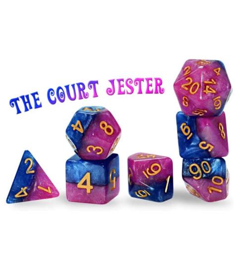 Gate Keeper Games And Dice Halfsies Dice The Court Jester 7 Die Sets R