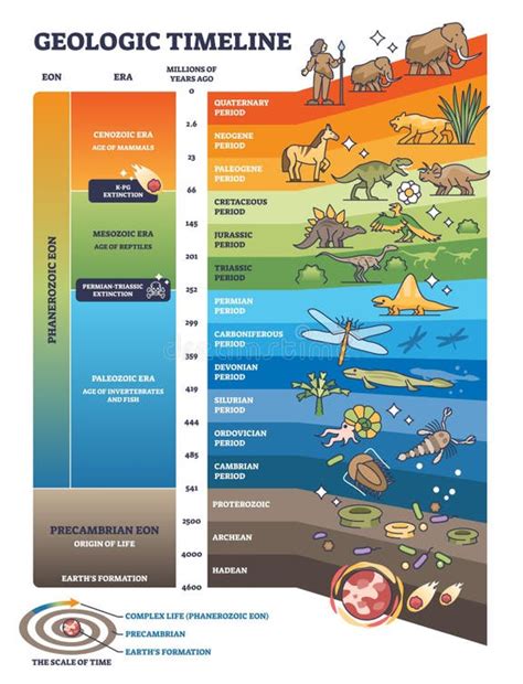 Geologic Timeline Shows Earths Eras Major Extinctions And Evolution