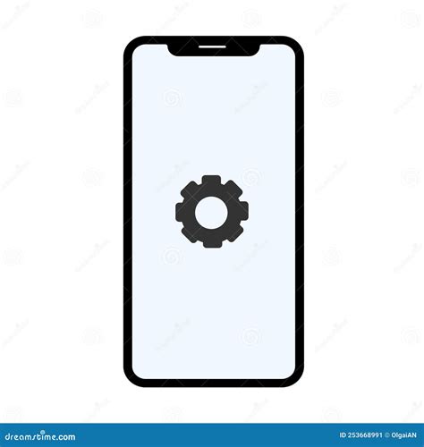 Mobile Phone Icon Flat Design Style Vector Illustration Stock Vector Illustration Of Design