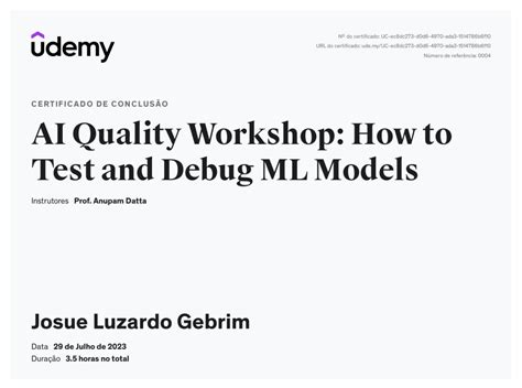 Josue Luzardo Gebrim On Linkedin Udemy Course Completion Certificate