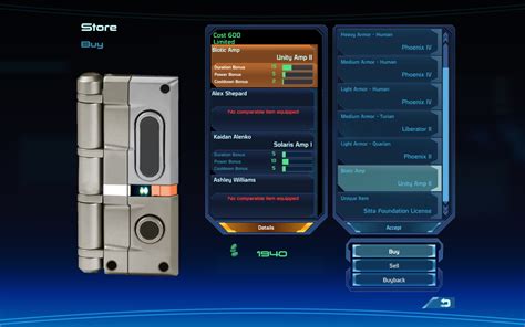 Mass Effect Game Ui Database