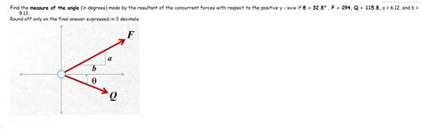 Solved Find The Measure Of The Angle In Degrees Made By The Chegg