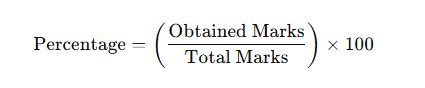 Marks Percentage Calculator Counting Tools
