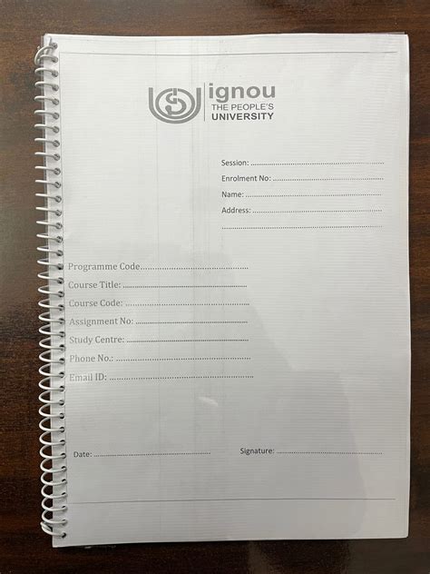 Ignou Assignment File Helpbooksin Ignou