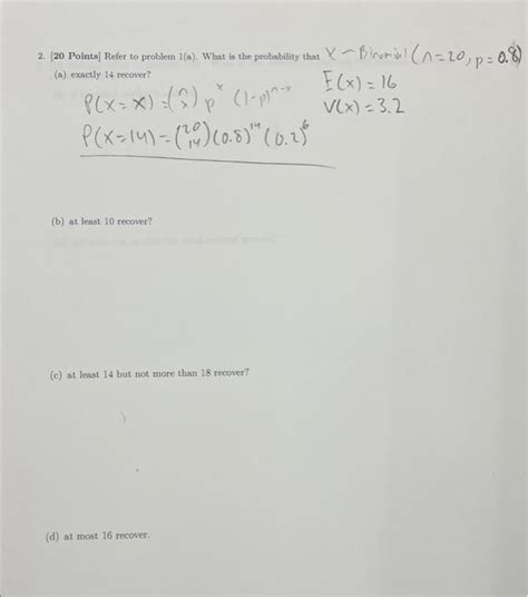Solved 2. [20 Points] Refer to problem 1(a). What is the | Chegg.com
