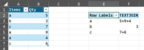 Excel Column A Same Value And Column B Value Combine In Column D Stack Overflow
