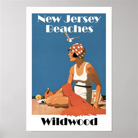 New Jersey Beaches ~ Wildwood Poster