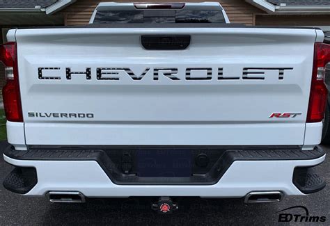 Tailgate Plastic Letters Inserts For 2019 2020 Chevrolet Silverado Lt